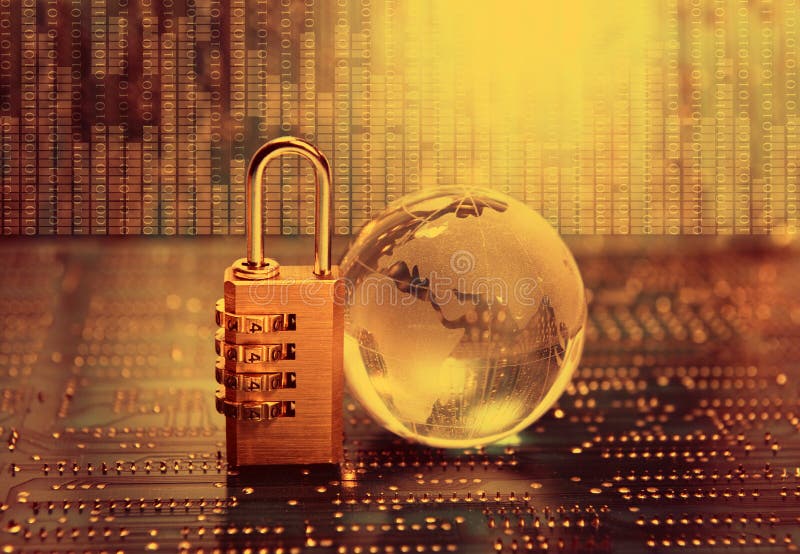 Slot en wereldkaart stock afbeelding. Image of toegang - 17900521