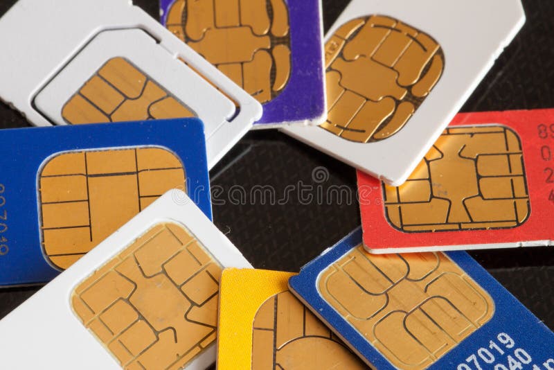 De Kaart van Sim stock foto. Image of spaander, mobiele - 55794614