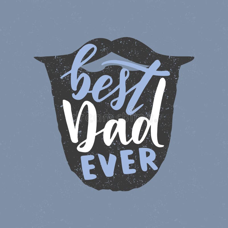 De kaart van de vadersdag vector illustratie. Illustration of groet ...