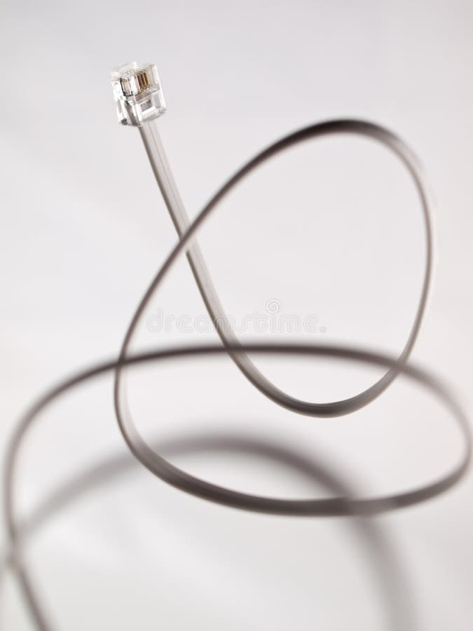 De kabel van de modem stock afbeelding. Image of eenzaam - 12645017