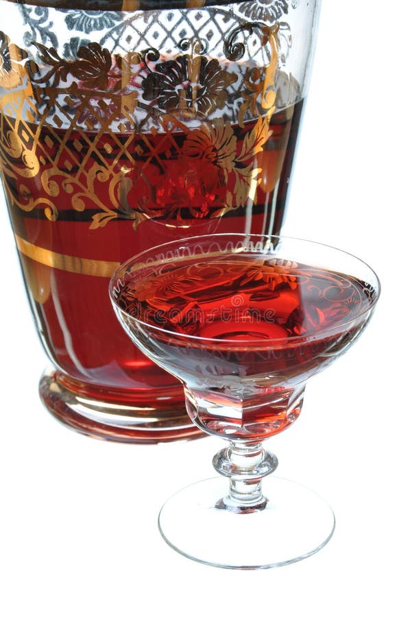 De Karaf Van De Alcoholische Drank Stock Foto - Image of ontruim ...