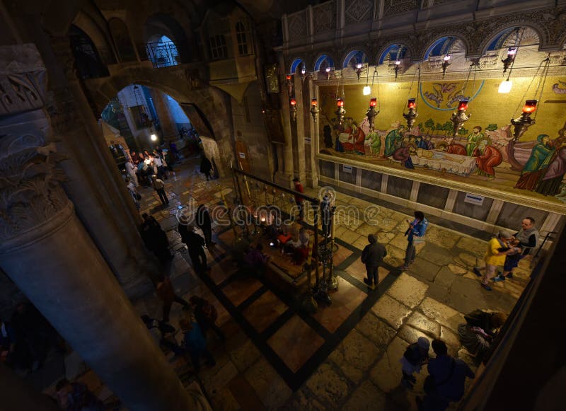 De Orthodoxe Calvary-Kapel in De Kerk Van Het Heilige Grafgewelf ...