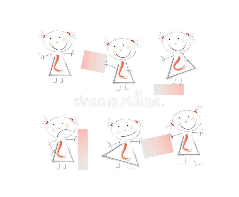 De Kinderen Van Het Pictogram Vector Illustratie - Illustration of ...