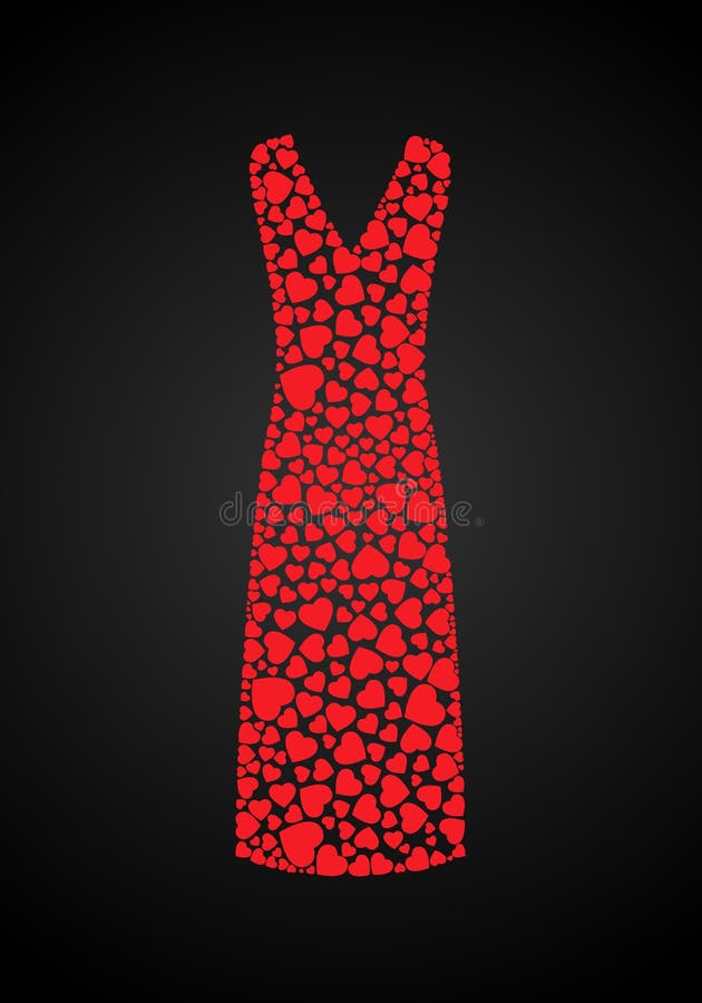De kleding van harten vector illustratie. Illustration of bruids - 12541664