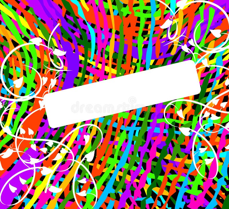 De Kleuren Van De Regenboog. Witte Banner. Vector Illustratie ...