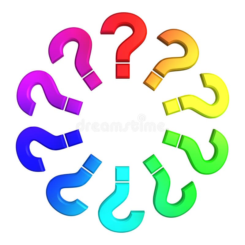 Smiley van het vraagteken stock illustratie. Illustration of ...