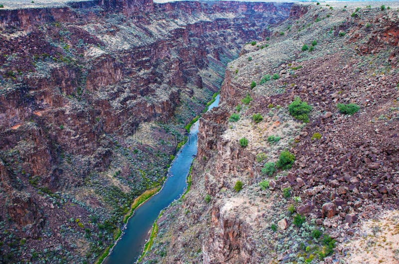 Rio Grande Gorge Bridge, Dichtbij Taos, New Mexico Stock Foto - Image ...