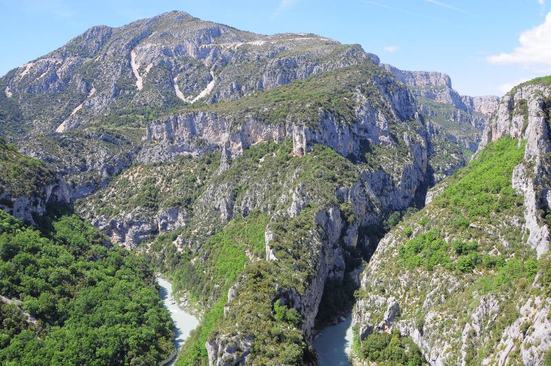 De kloof van Verdon. stock afbeelding. Image of stilte - 25078477