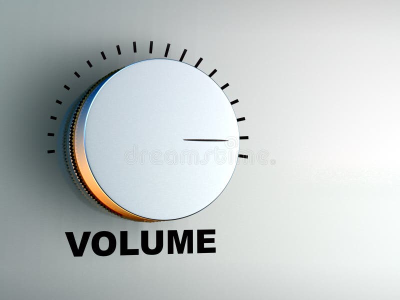 De knop van het volume stock illustratie. Illustration of audio - 2107139