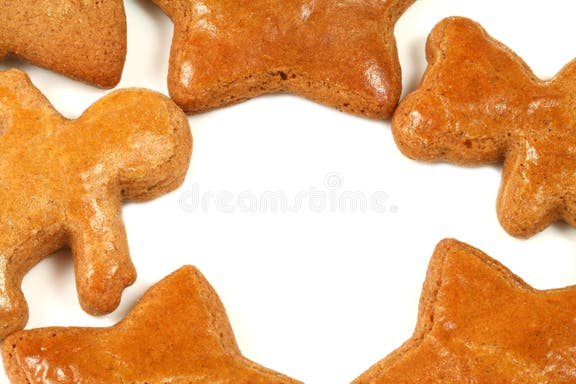 De Koekjesframe Van De Peperkoek Stock Afbeelding - Image of kerstmis, snoepjes: 12537655