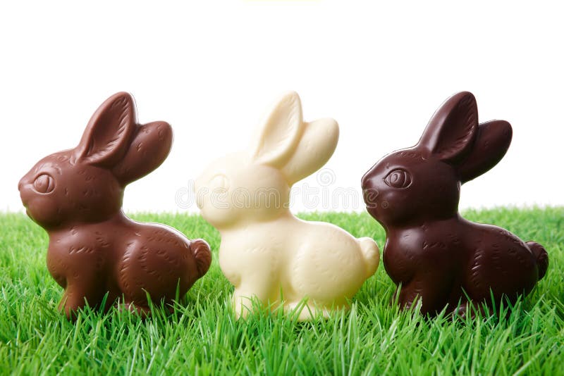 De Snoepjes En Het Konijn Van De Chocolade Stock Afbeelding - Image of ...