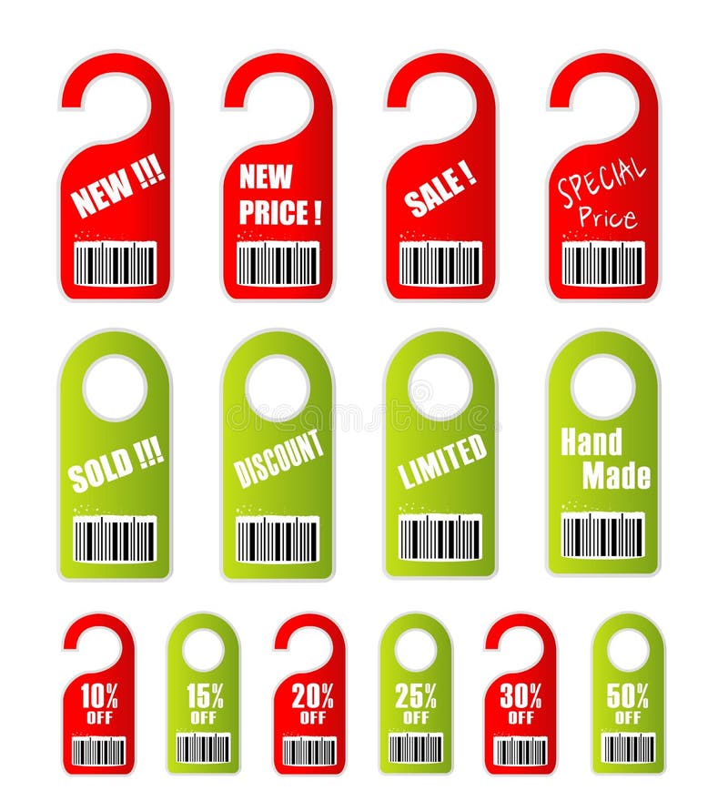 De Korting En Het Prijskaartje Van De Verkoop Vector Illustratie ...