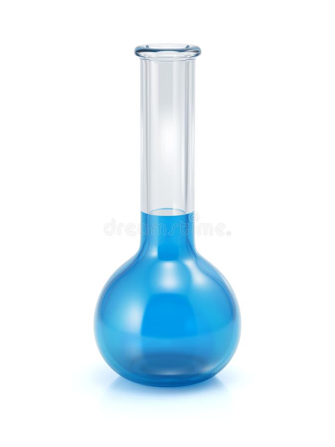 Flacon Chimique De Laboratoire Avec Le Liquide Vert Photo stock - Image ...