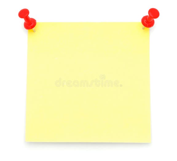 De Lege Gele Nota Van De Post-it Stock Afbeelding - Image of kleur ...