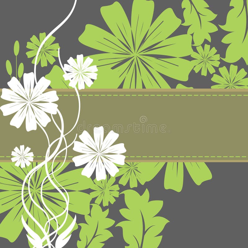 De Lente Bloeit En Verlaat Kader Vector Illustratie - Illustration of ...
