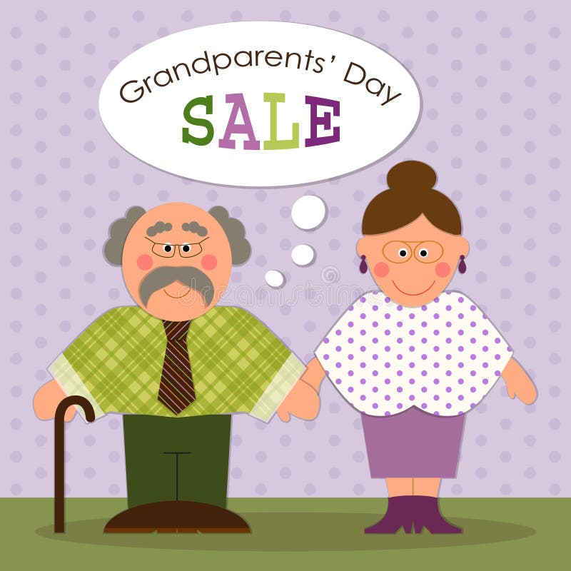 De Leuke Kaart Van De Grootoudersdag Met Grappige Karakters Van ...
