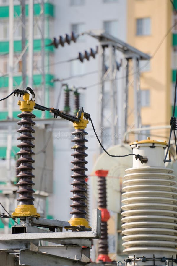De Isolator Van De Hoogspanning Stock Afbeelding - Image of ...