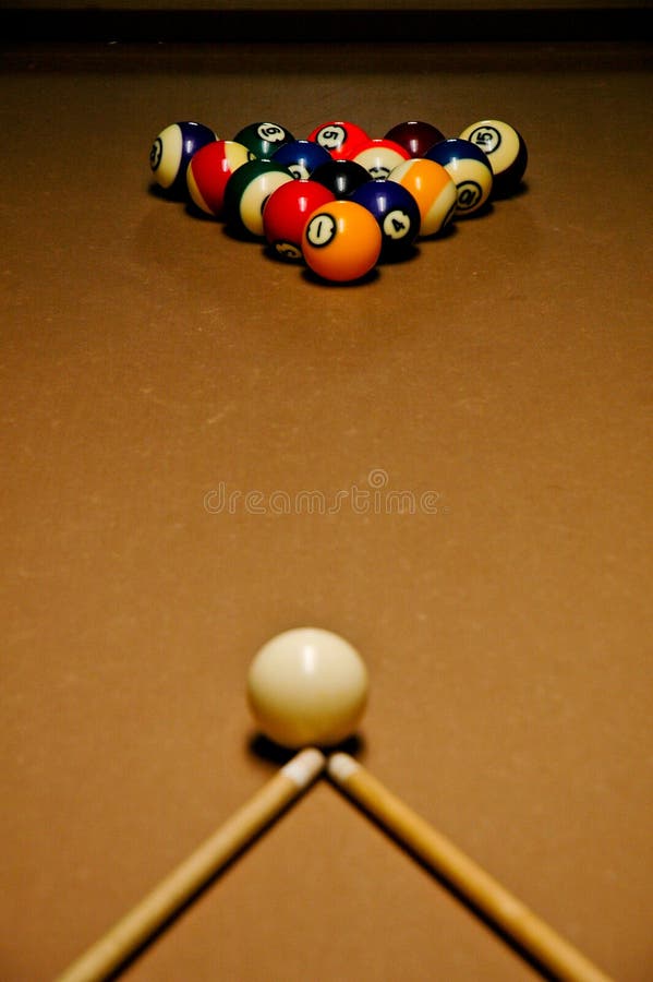 De Lijst van het biljart stock afbeelding. Image of recreatie - 23027927