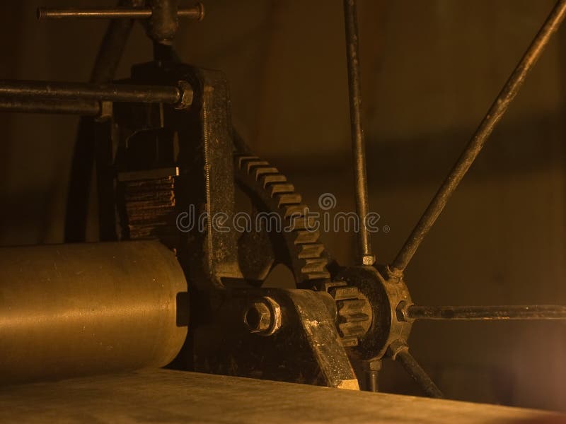 De Litographic Pers Van De Kunst Stock Afbeelding - Image of verticaal ...