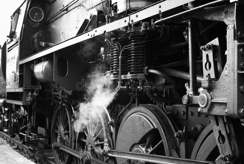 Stoomlocomotief stock afbeelding. Image of steenkool - 12358167