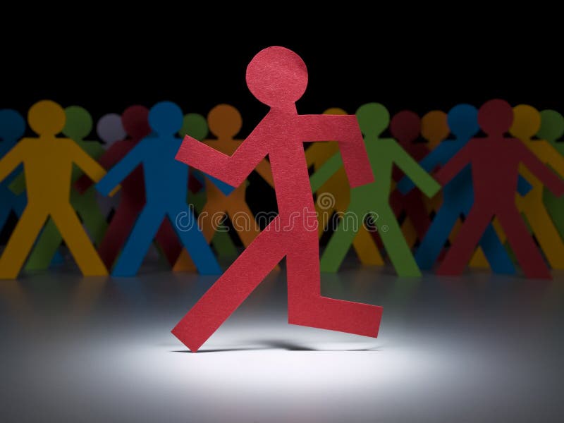 De lopende man stock afbeelding. Image of knipsel, fotografie - 9590601