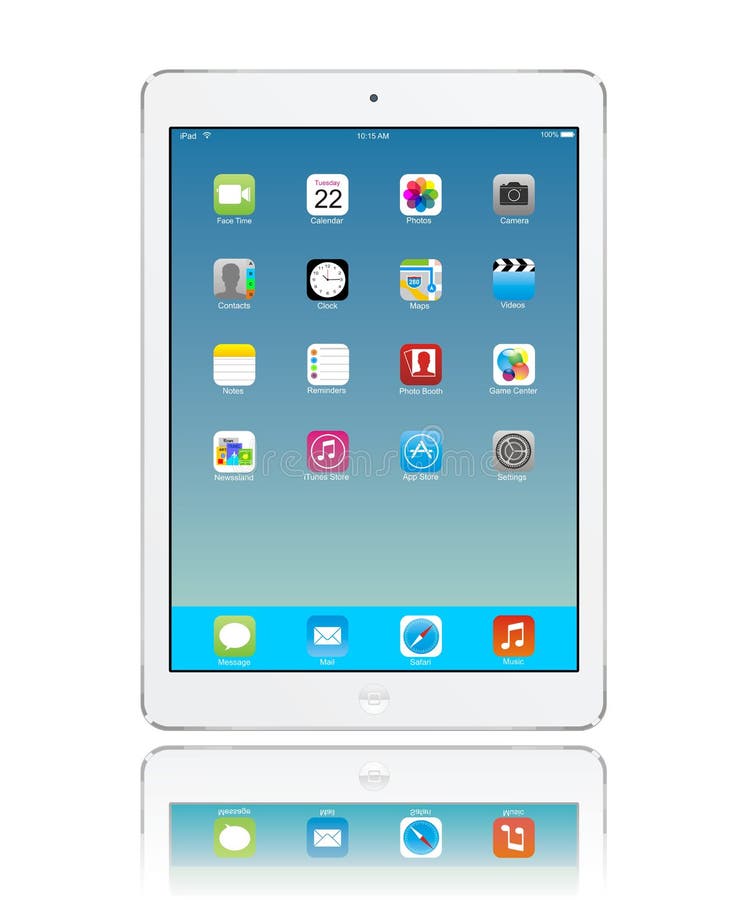 Apple Ipad Mini Iphone Ipod Mac Icon Redactionele Afbeelding ...