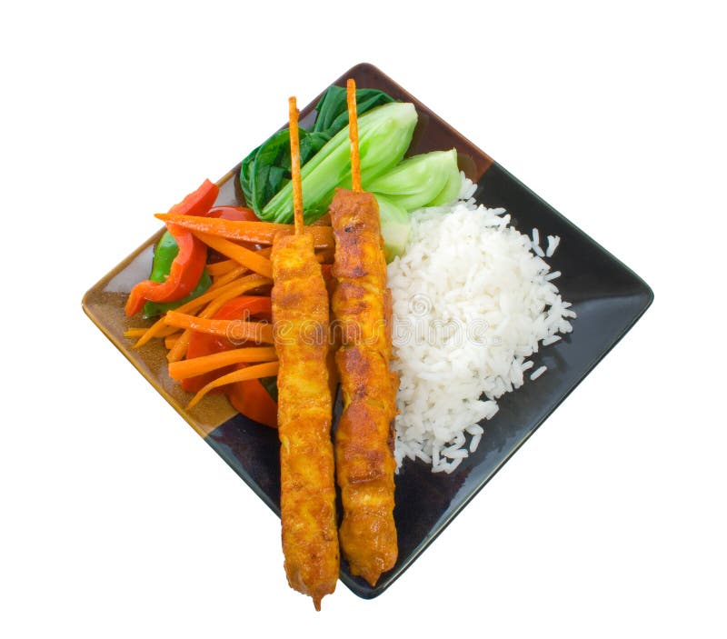 Kip Saté Maaltijd stock foto. Image of chinees, oosters - 9006482