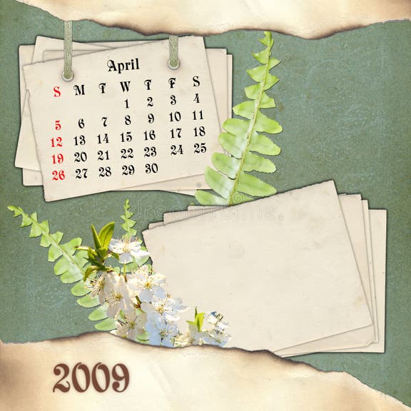 De maand van April. stock illustratie. Illustration of achtergrond ...