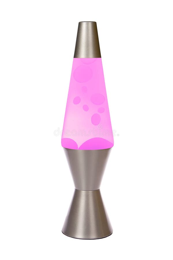 Magenta zilveren lava lamp stock afbeelding. Image of wijnoogst - 5234767