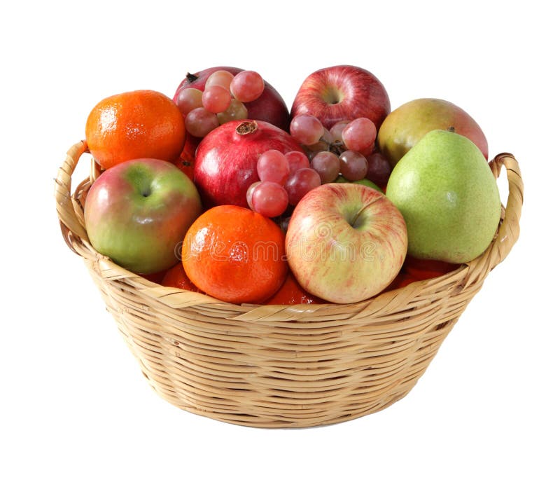 Fruitmand stock foto. Image of opbrengst, appel, perzik - 33119074