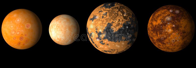 De Manen Van Jupiter Van De Planeet Stock Illustratie - Illustration of ...