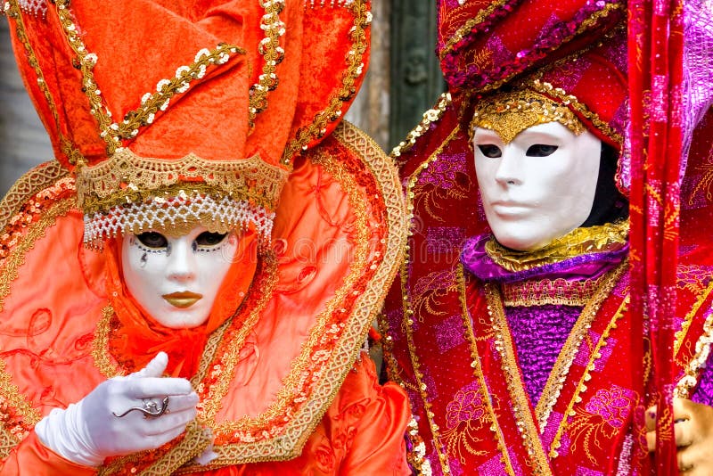 Venetiaans Carnaval Kostuum Stock Foto - Image of carnaval, europees ...