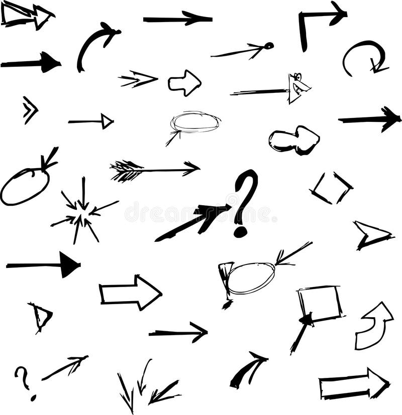 Set van 3D-pijlen vector illustratie. Illustration of wijzen - 40329343