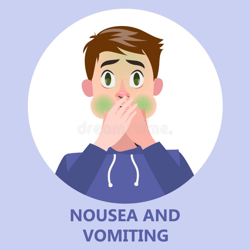 De Mens Lijdt Aan Misselijkheid Symptoom Van Ziekte Vector Illustratie ... De Mens Lijdt Aan Misselijkheid Symptoom Van Ziekte Vector Illustratie ...