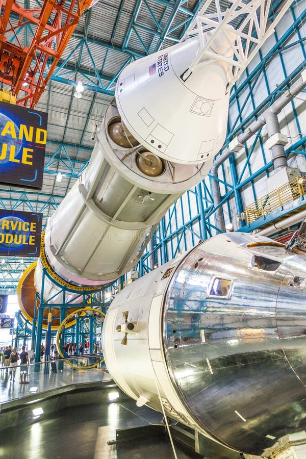 NASA Die Kennedy Space Center Florida Bouwen Redactionele Stock Foto ...