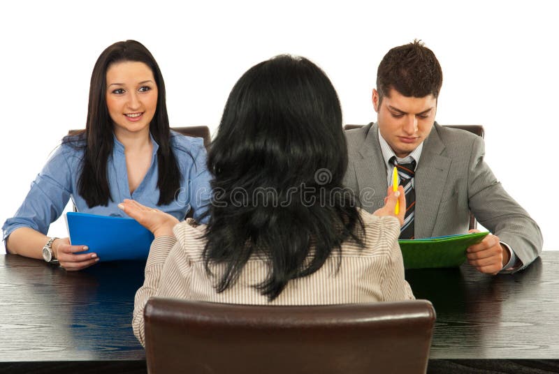 De Mensen Interviewen Het Hebben Van Gesprek Stock Foto - Image of ...