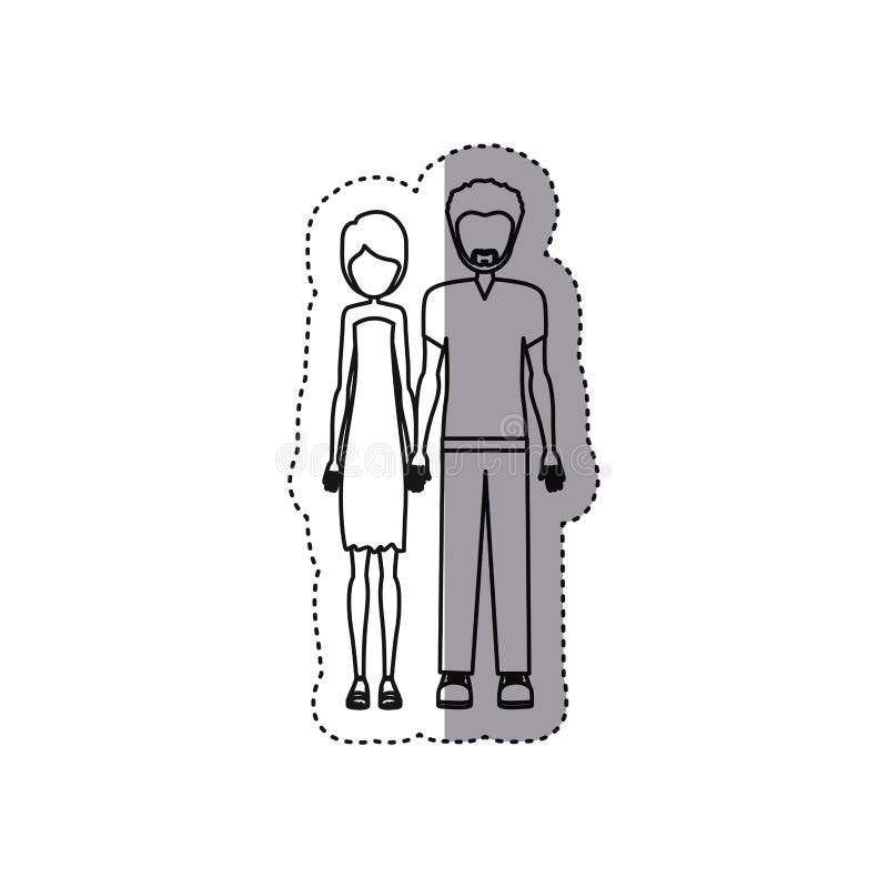 De Mensen Koppelen Samen Pictogram Stock Illustratie - Illustration of ...