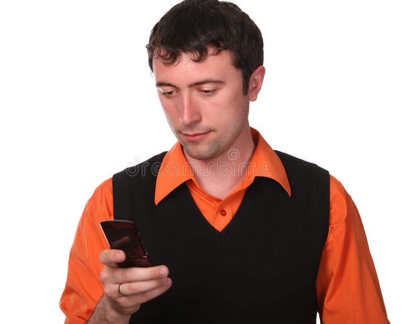 De Mensen Met Cel Telefoneren Stock Afbeelding - Image of volwassen ...