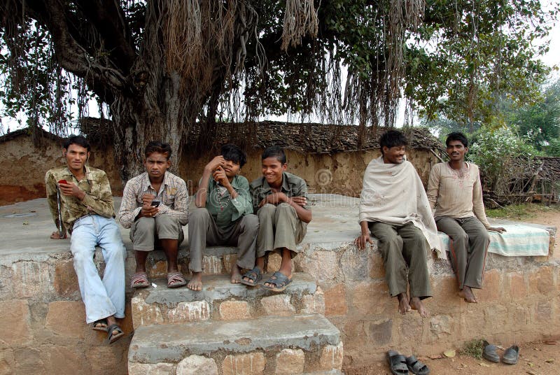 De Mensen Van Het Dorp Van Khajuraho Redactionele Stock Foto - Image of ...