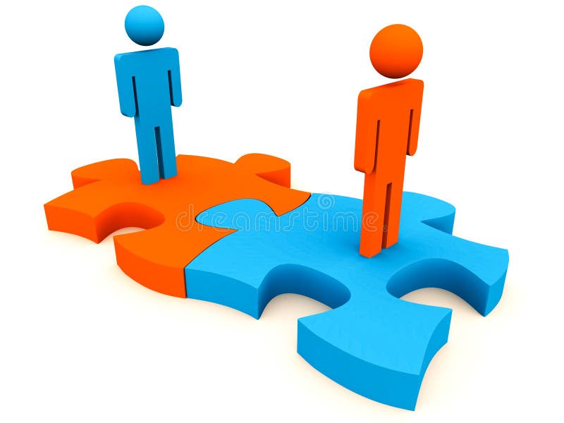 De mensen verbinden stock illustratie. Illustratie bestaande uit mensen ...