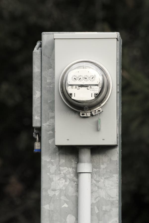 De Meter Van De Elektriciteit Stock Foto - Image of elektriciteit ...