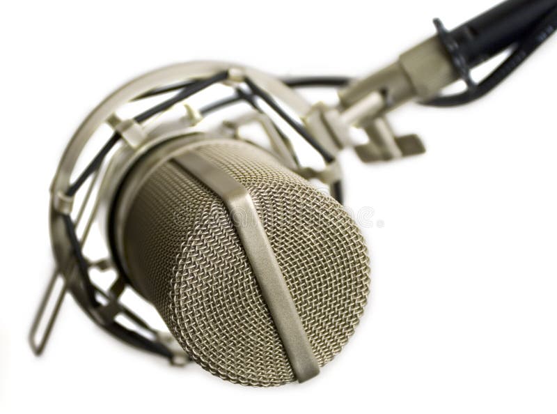 De microfoon van de studio stock afbeelding. Image of aankondiging - 402865