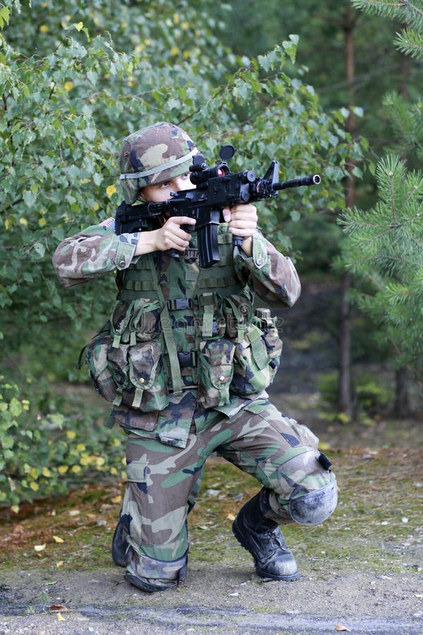 De militair van de V.S. stock foto. Image of amerika - 20881986