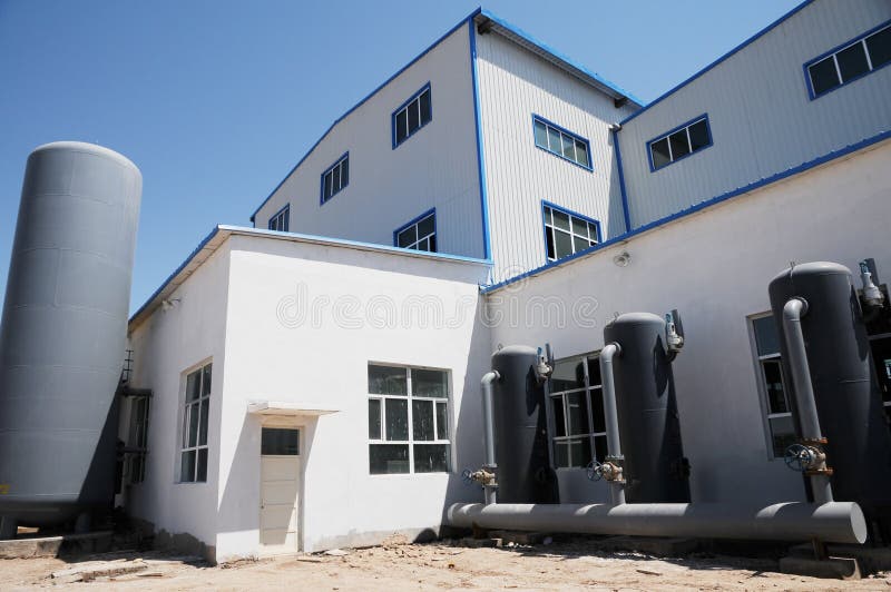 De Moderne Fabriek Van De Metaalproductie Stock Afbeelding - Image of ...