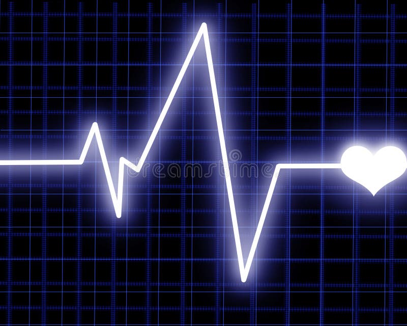 De monitor van het hart stock illustratie. Illustration of grafisch ...