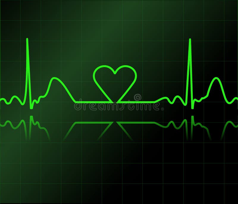 De monitor van het hart stock illustratie. Illustration of cardiologie ...