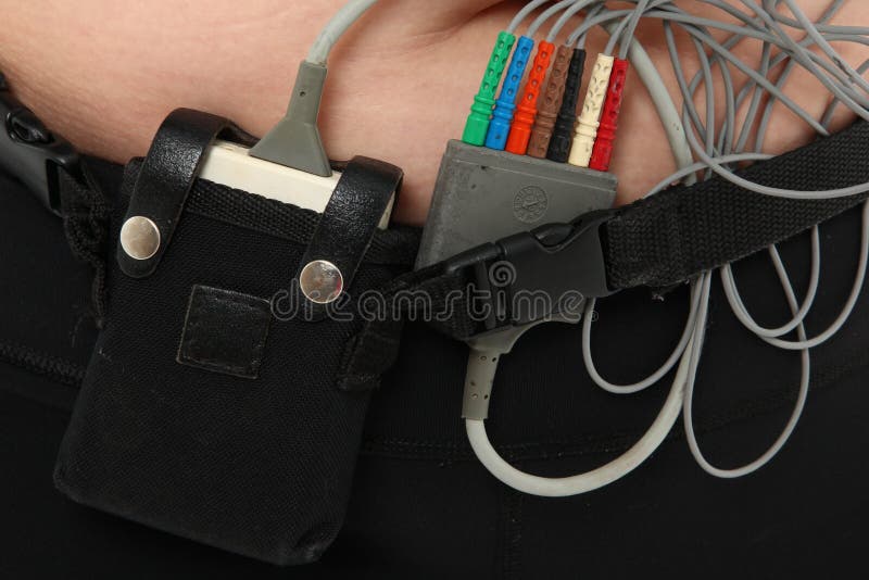 De Monitor Van Het Hart Van Holter Stock Foto - Image of activiteit ...