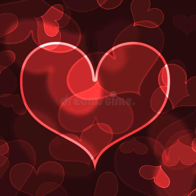 De Mooie Achtergrond Van De Hartvorm Stock Illustratie - Illustration ...