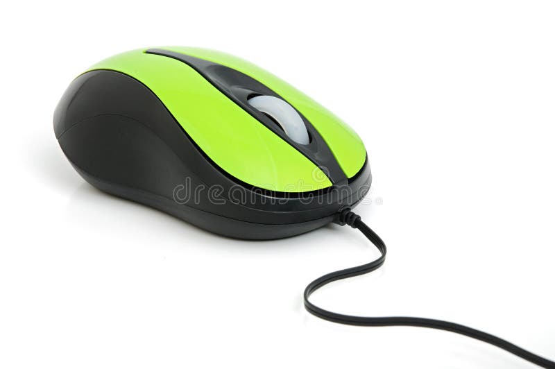 De muis van de computer stock afbeelding. Image of groen - 13300145