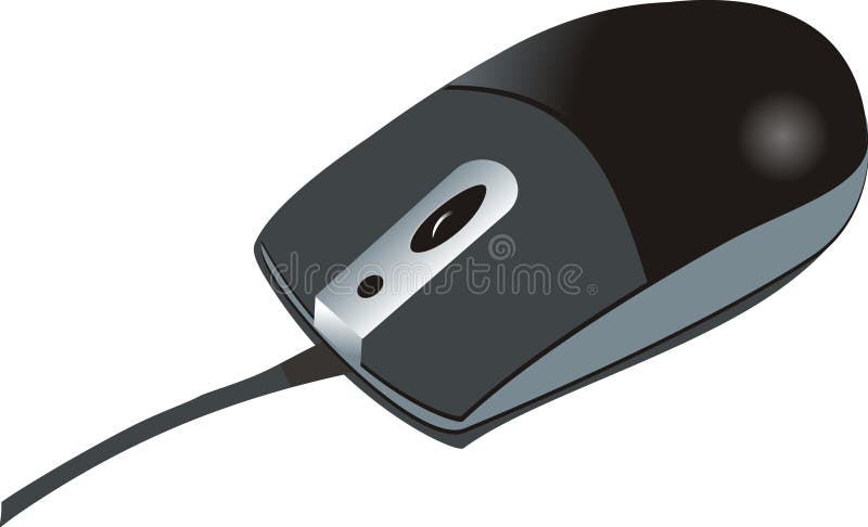 De muis van de computer vector illustratie. Illustration of optisch ...